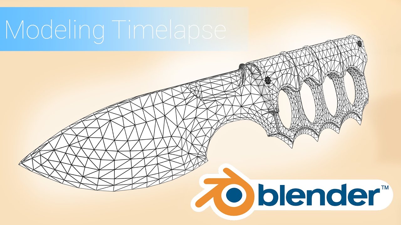 [Blender] Custom CSGO Knife : Speed Modeling