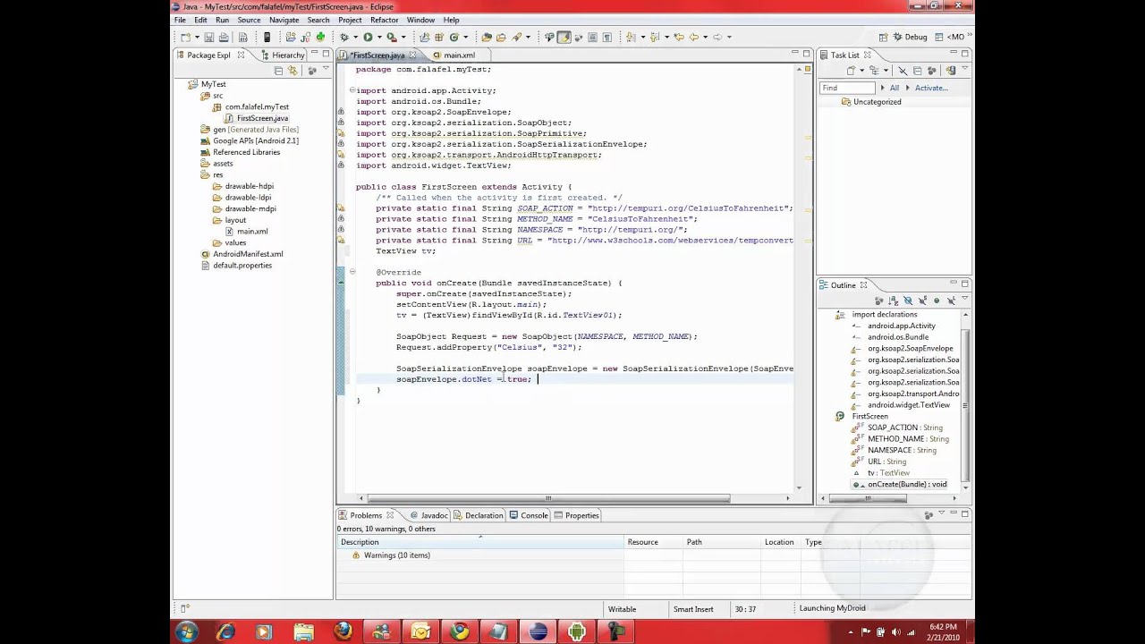 Android  WebService 101