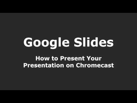 Google Slides - How to Present Your Presentation on Chromecast