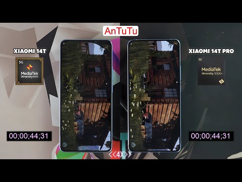 Xiaomi 14T vs Xiaomi 14T Pro Antutu Comparison | Dimensity 8300 Ultra vs Dimensity 9300 Plus