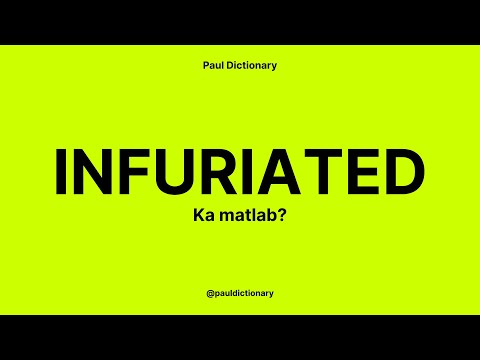 infuriated Meaning in Hindi | Meaning of infuriated | infuriated ka matlab? | infuriated क्या है?