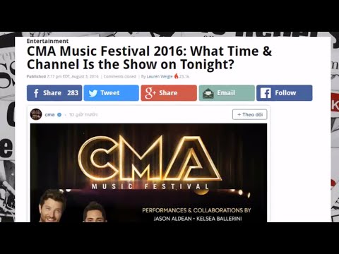 CMA Music Festival 2016: What Time & Channel Is the Show on Tonight?