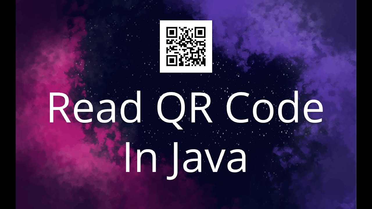 Read QR Code In Java Using ZXing Library