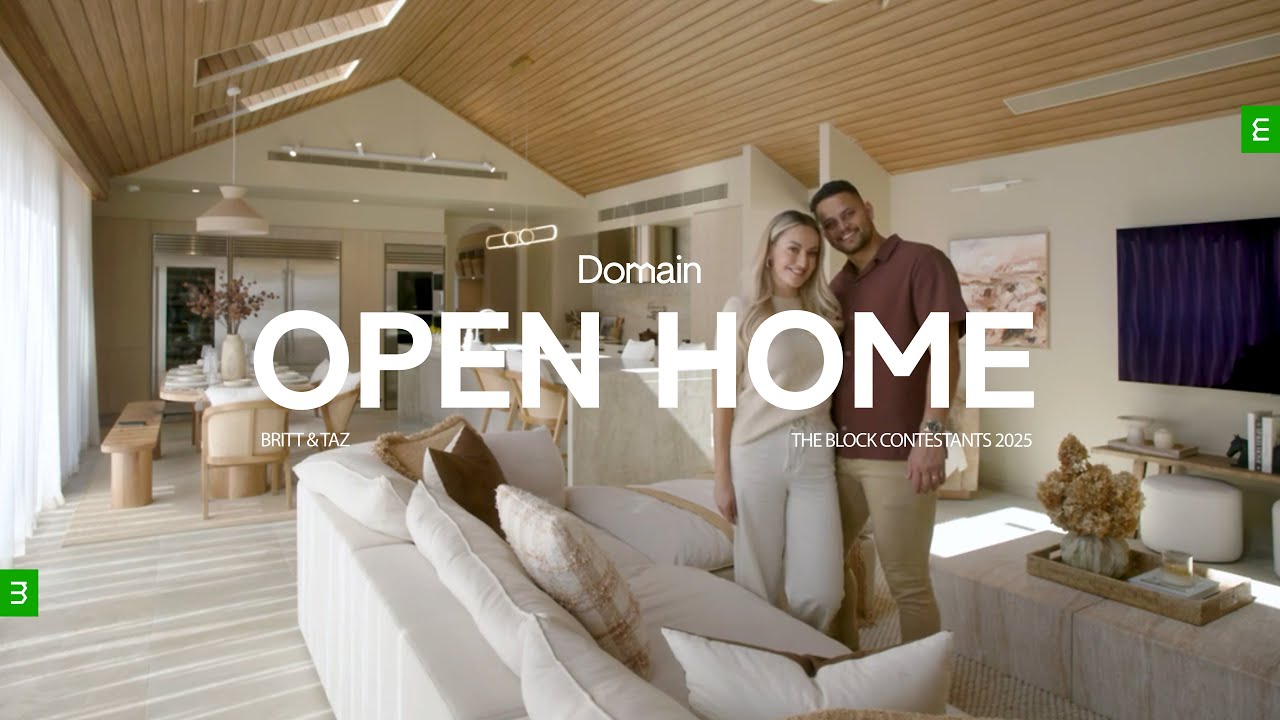 The Block 2025 WINNERS' Open Home: Britt and Taz (House 3) | Domain