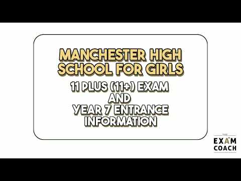 Manchester High School for Girls 11+ (11 Plus) Exam Information and Admissions For Year 7 Entry