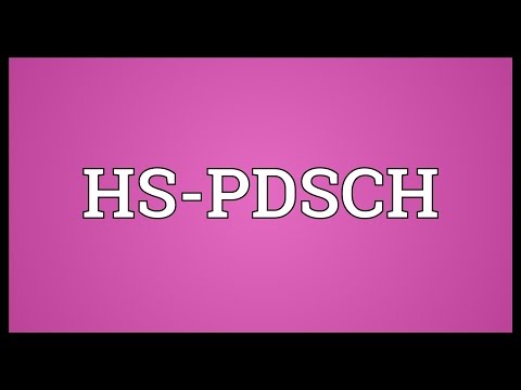 HS-PDSCH Meaning