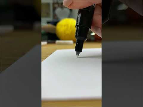 Priming a NEW Posca Paint Pen Extra Fine Tip (1M) #posca #paintpen #artsupplies