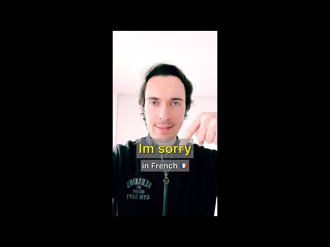 Different ways to say “I’m sorry” in French 🇫🇷 #learnfrench