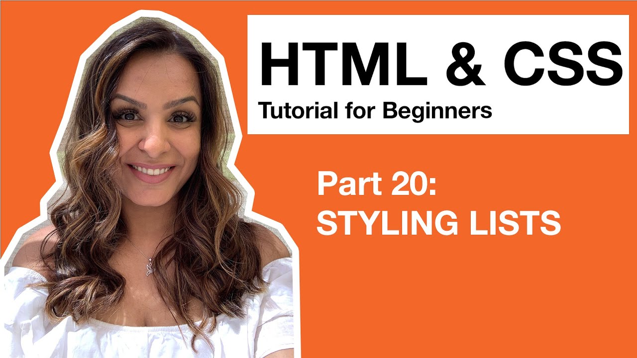 HTML CSS Tutorial for Beginners – 20 – Styling Lists