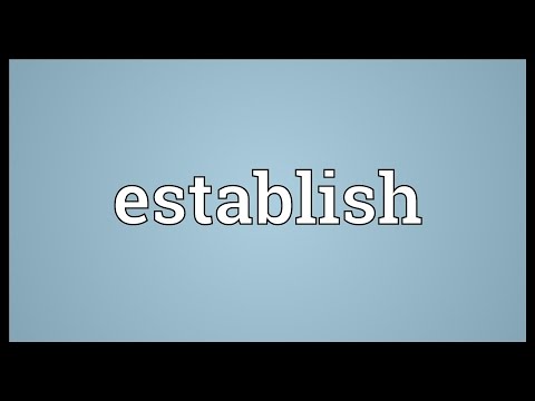 Establish Meaning