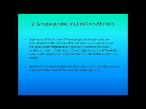 There is no ethnic group called Tamil in Ceylon