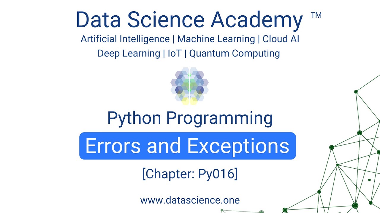 Python Programming for Beginners Py016: Errors and Exceptions