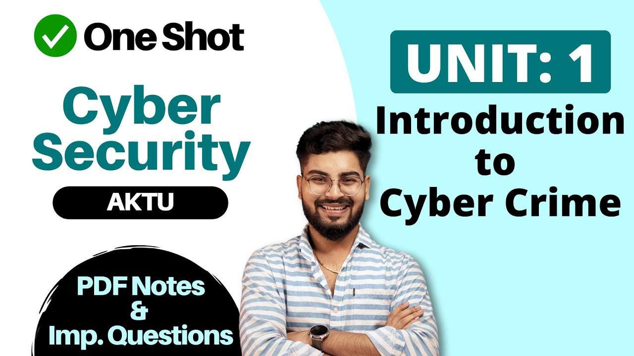Cyber Security Unit 1 One Shot ✅ BTech 2nd Year 🔥 AKTU PDF Notes, Important Questions & PYQs