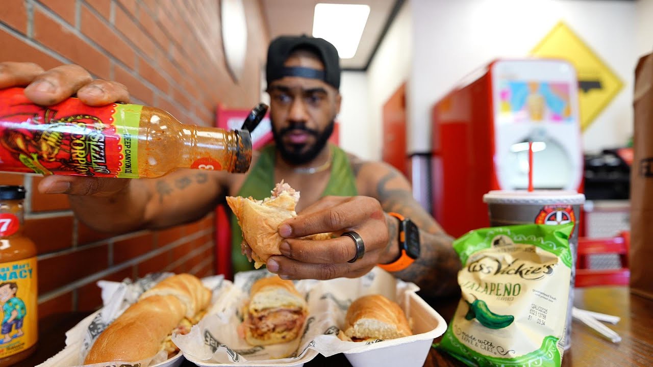 Trying Firehouse Subs New BBQ Triple Stack Subs