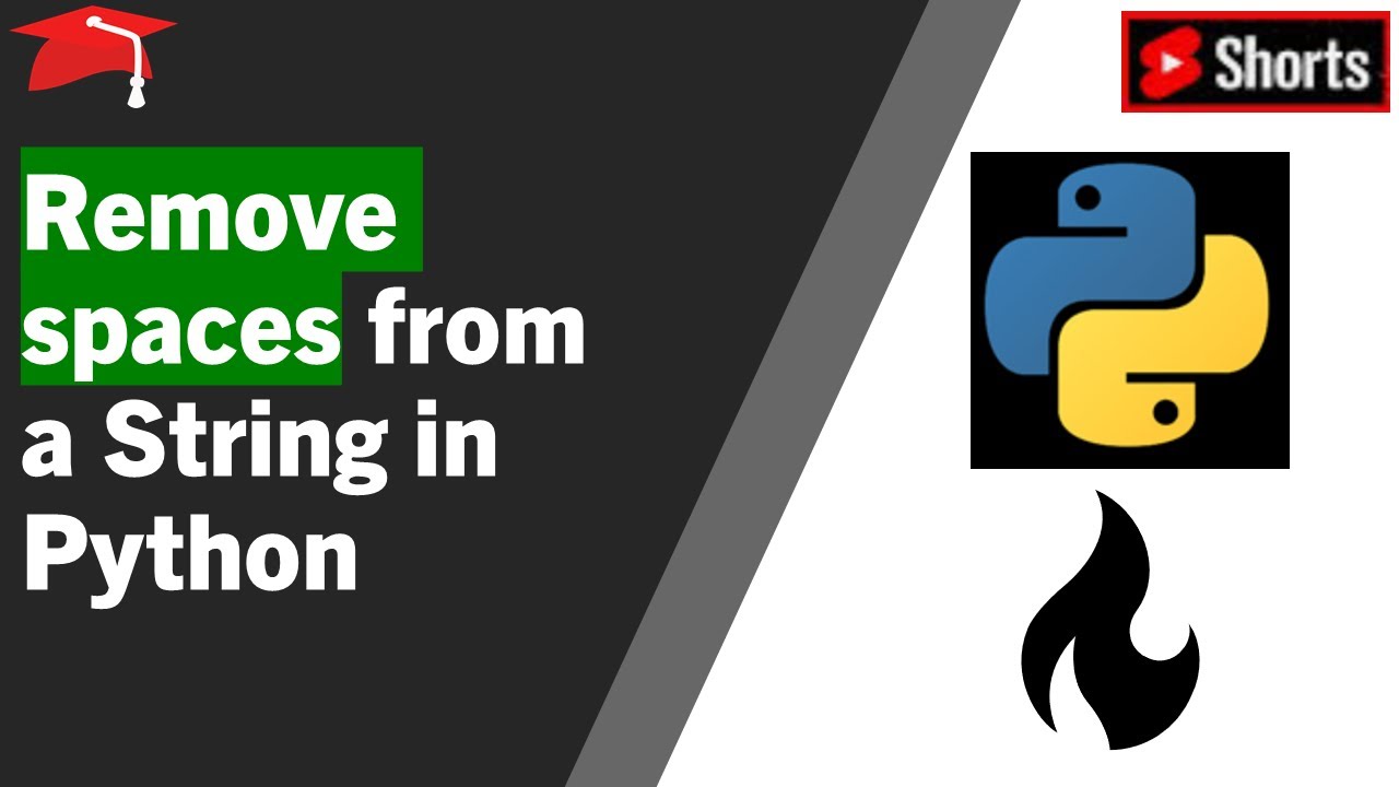 Python: Strip the spaces in a String #shorts