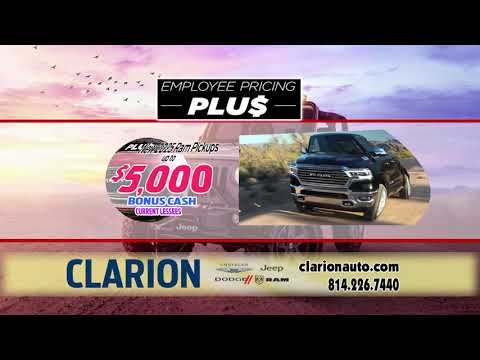 Unbeatable Savings at Clarion Chrysler Dodge Jeep Ram