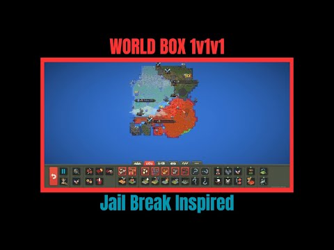 World Box 1v1v1 on the Roblox Jail Break Map.