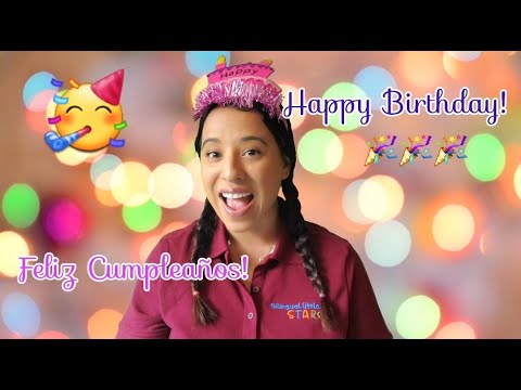 HAPPY BIRTHDAY/ FELIZ CUMPLEANOS! Learn to sing Happy Birthday in English and Spanish.