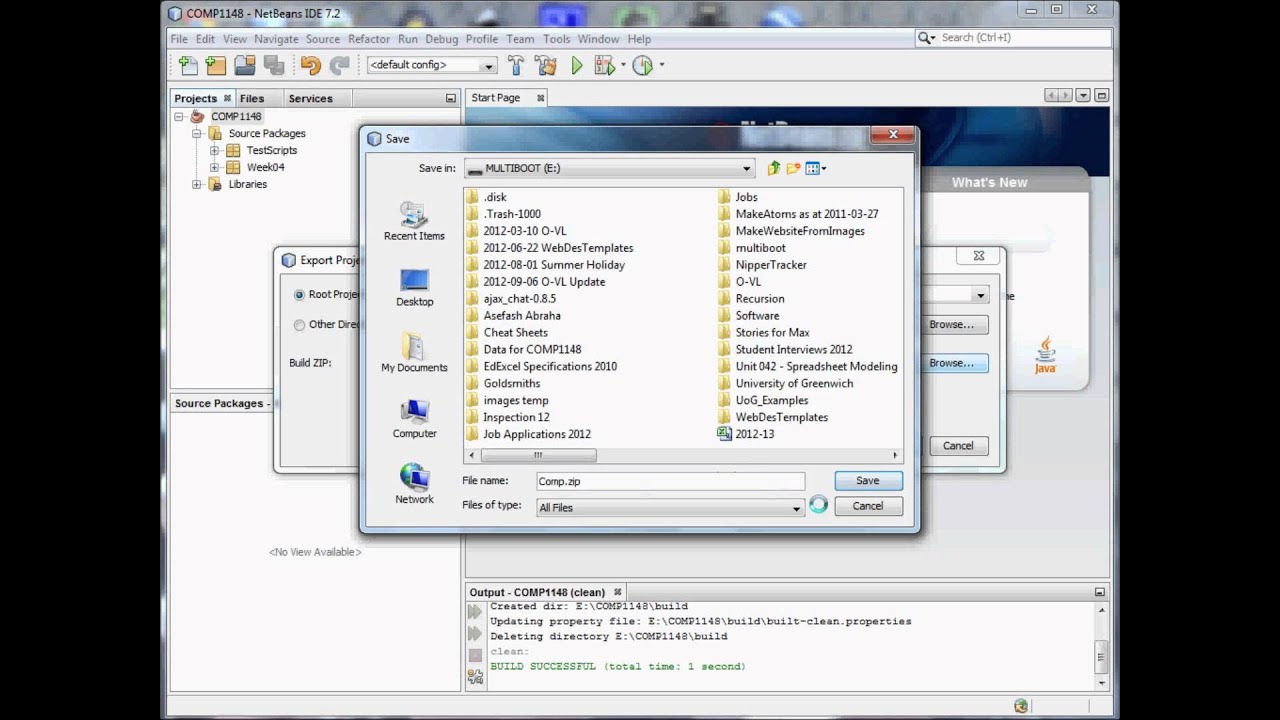 Java - Import and Export Projects using NetBeans