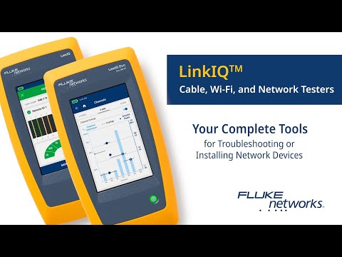 Fluke Networks LinkIQ Duo Cable, WiFi, Network Tester: Your all-in-one solution