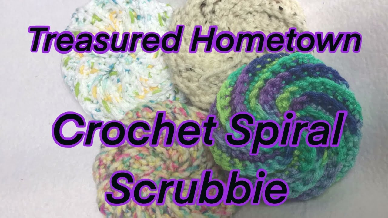 Super easy Spiral Crochet Scrubbie! Anyone can make these.