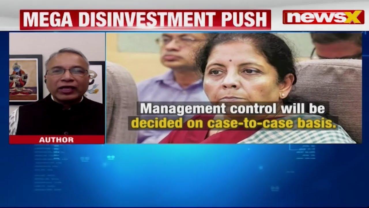 Sree Iyer on @NewsX with out-of-the-box ideas for Disinvestment and on Muralitharan