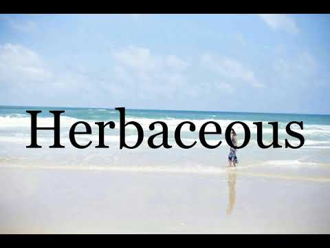 How To Pronounce Herbaceous๐๐๐๐๐๐Pronunciation Of Herbaceous