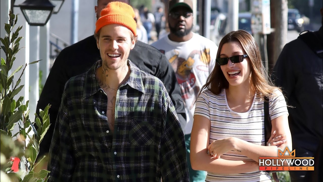 Justin Bieber and Hailey Bieber grab lunch in Beverly Hills