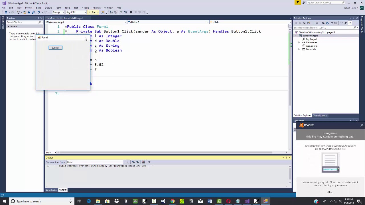 Visual Basic Programming - Basic Data Types