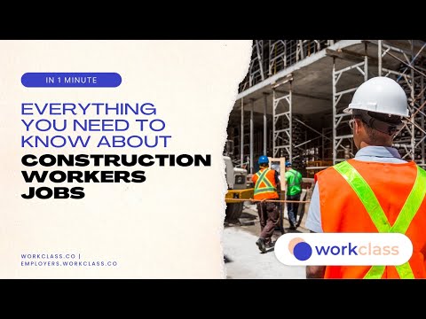 Construction Worker Jobs in Singapore!