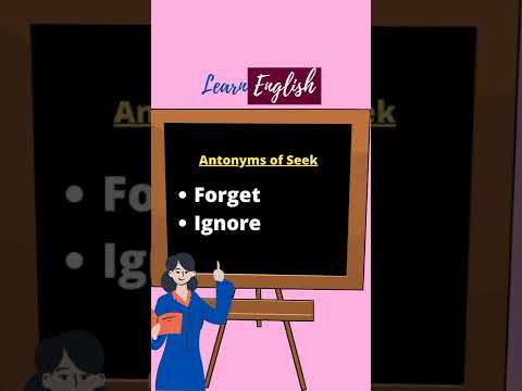 What is the antonyms of seek? | Seek के antonyms? #shorts #learnenglish #antonyms #youtube