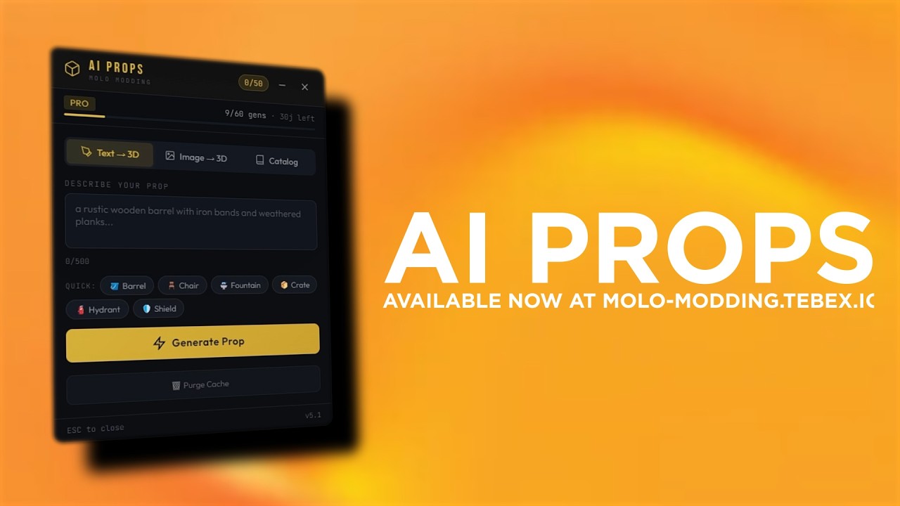 FiveM Script - AI Props Generator - Subscription