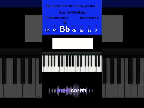 On the 3! : Bb minor Chords to Play on the 3 in the Key of Gb Major