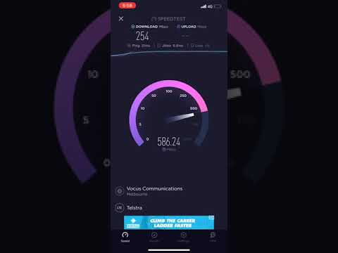 iPhone Xs Max Speed Test - Telstra Unlimited 4G