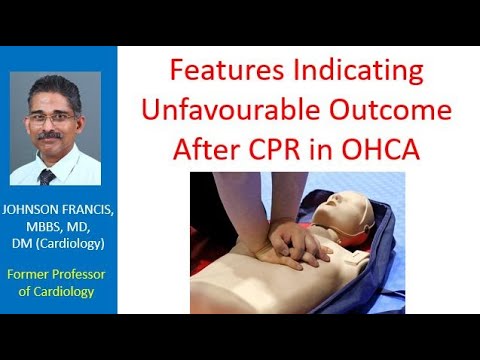 Features indicating unfavourable outcome after CPR in OHCA