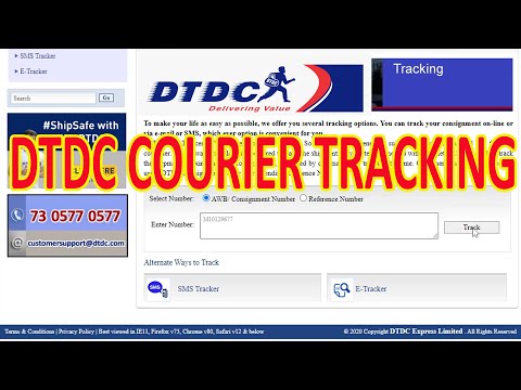 DTDC COURIER TRACKING | TRACKING OF DTDC COURIER |