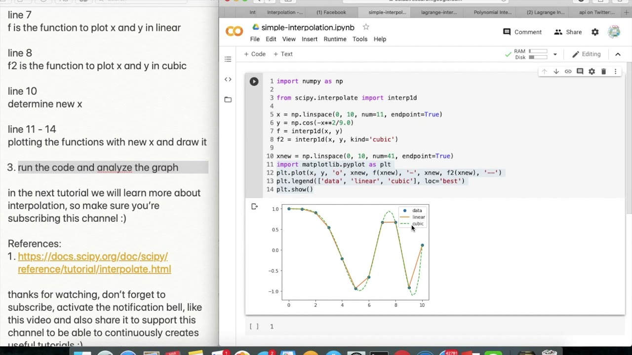 Numerical Methods in Python Series - Simple Interpolation