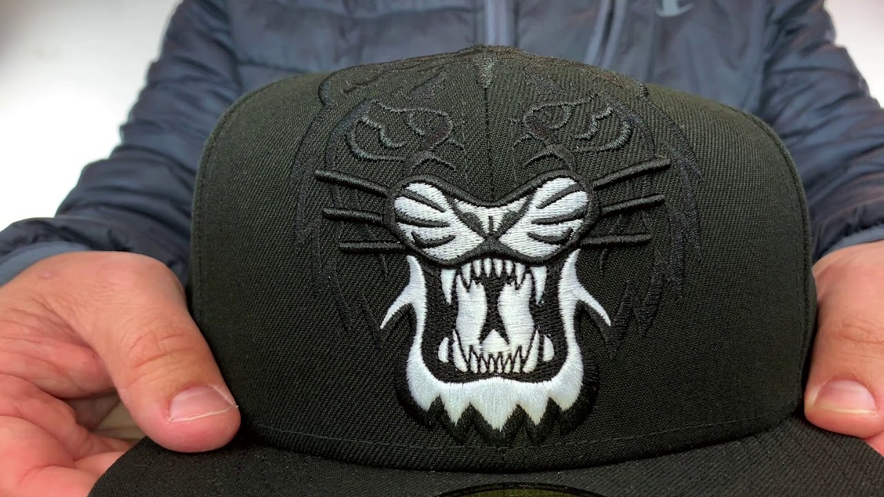 Detroit Tigers LOGO ELEMENTS Black-White Fitted Hat by New Era