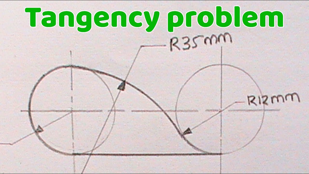 HOW TO DRAW TANGENCY PROBLEM 2 || ENGINEERING DRAWING || TANGENCY || TECHNICAL DRAWING