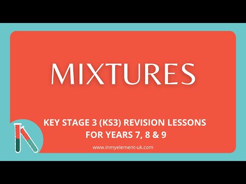 What is a Mixture, examples and key terms you need to know - Chemistry Revision (Years 7, 8 & 9)
