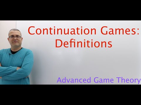 (AGT2E10) [Game Theory] Continuation Games in an Extensive Form Game: Definitions