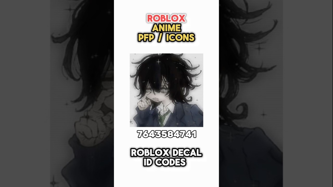 Anime pfp / icon id codes for Roblox!!💓 #anime #royalehigh #bloxburg #robloxcodes #roblox #pfp