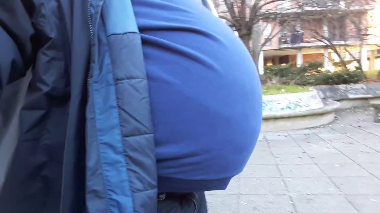 Stuffed big belly after holidays - sit and walk - very hard