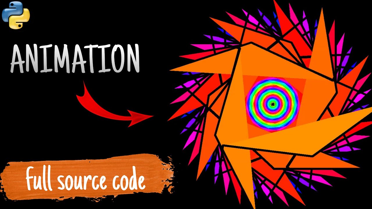 Amazing animation made with coding | python turtle graphics| full source code