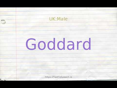 How to pronounce goddard