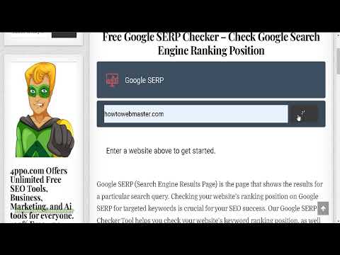 Best FREE Search Engine Ranking Position (SERP) Checker Tool for Google & Bing