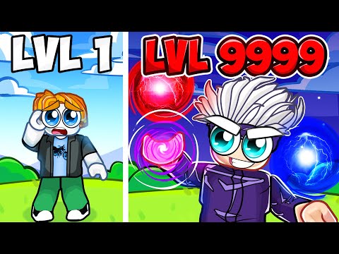 Noob To MAX LEVEL GOJO in Jujutsu Kaisen Roblox!