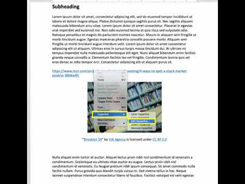 How to Create a Descriptive Link in a Microsoft Word Document