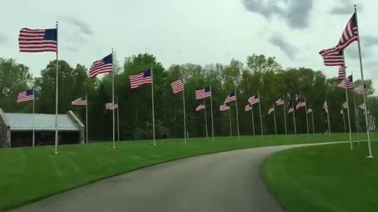 Avenue of Flags - Fort Custer National Cemetery