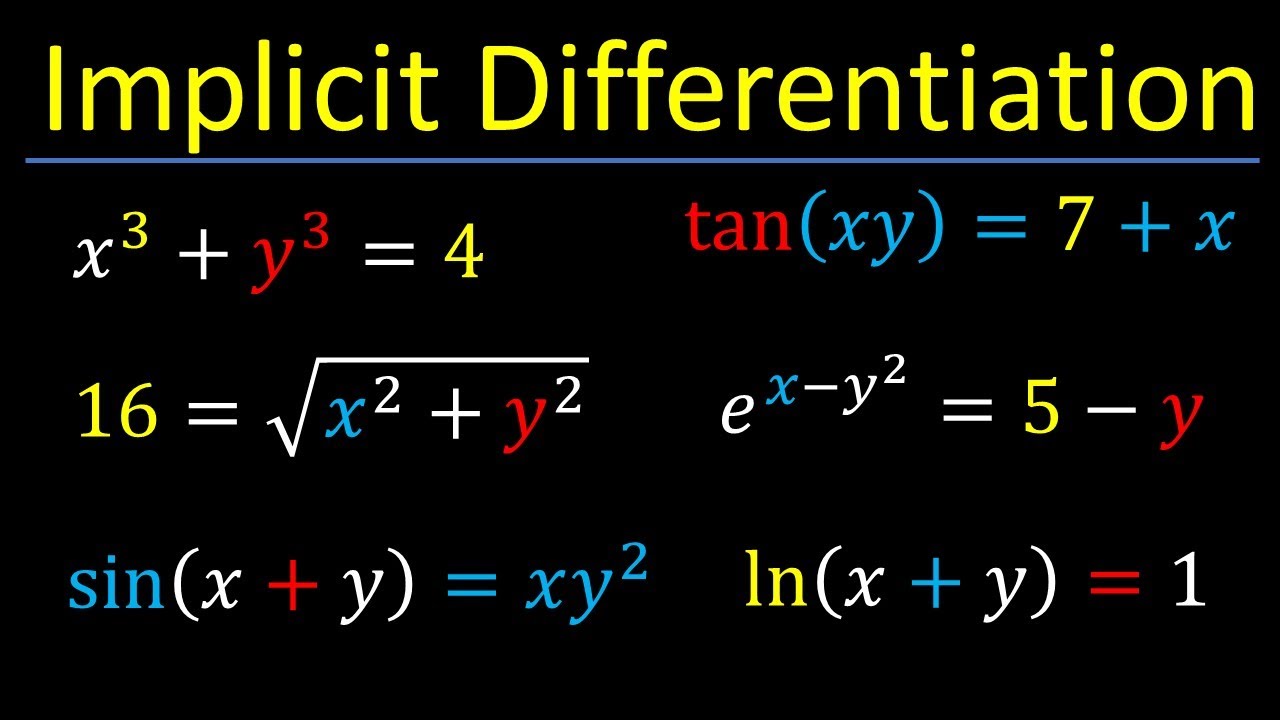 Implicit Differentiation | 10 Practice Problems | Calculus 1